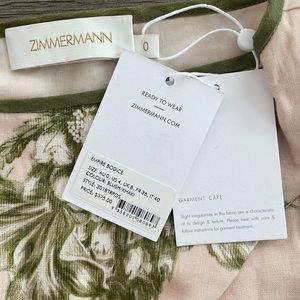 Zimmermann | Tops | Zimmerman Cropped Linen Top | Poshmark